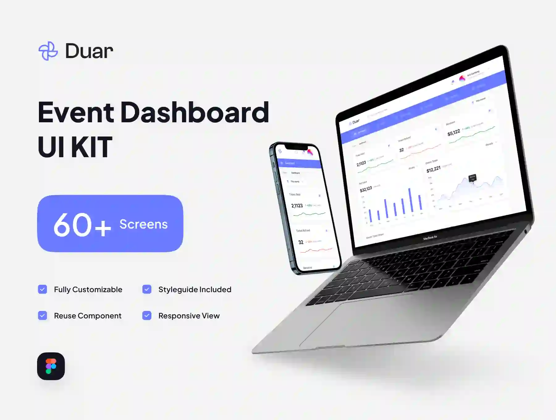 Duar - Event Dashboard UI Kit UI Kits — UI Custom